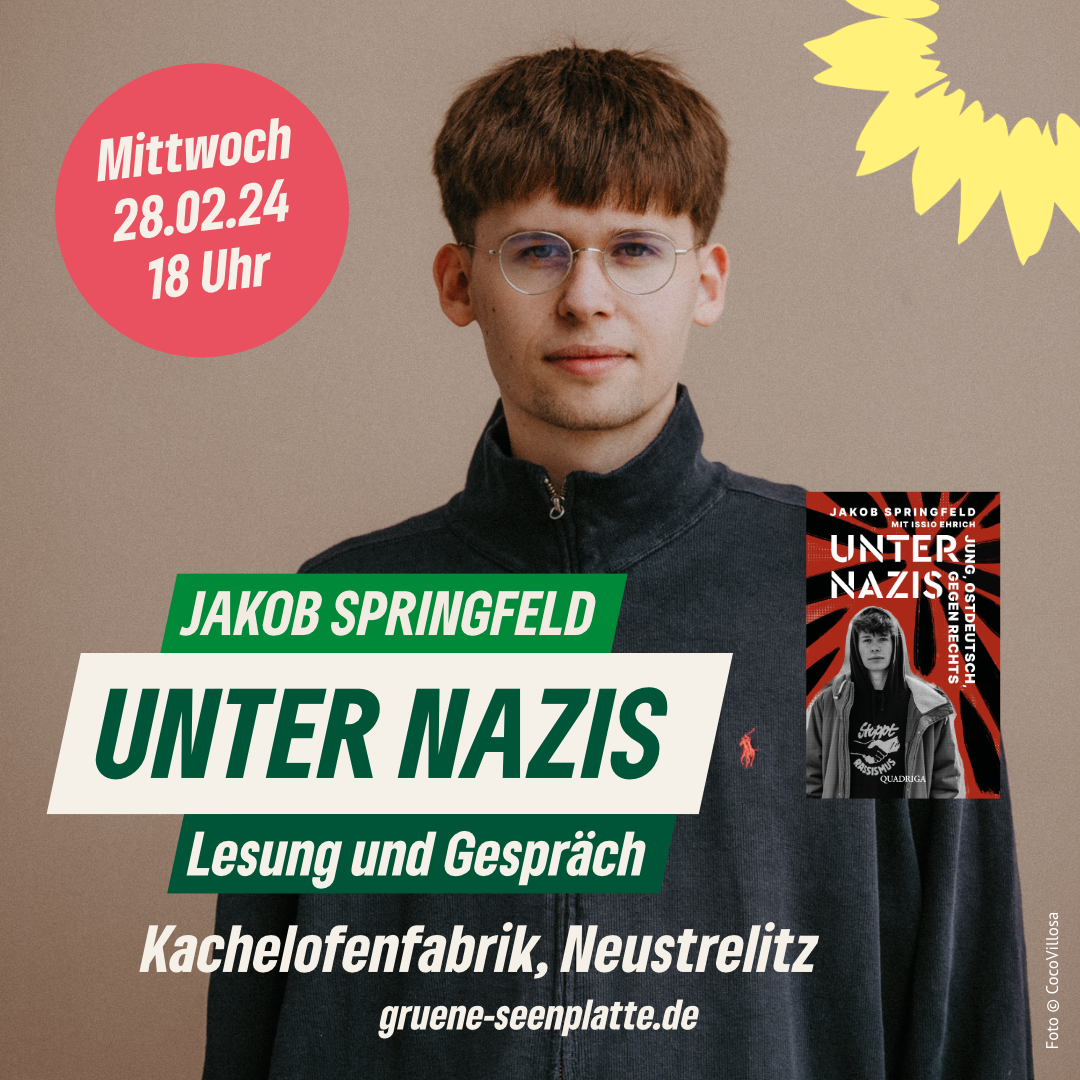 Lesung in der KOF: Jakob Springfeld stellt in Neustrelitz sein Buch ...